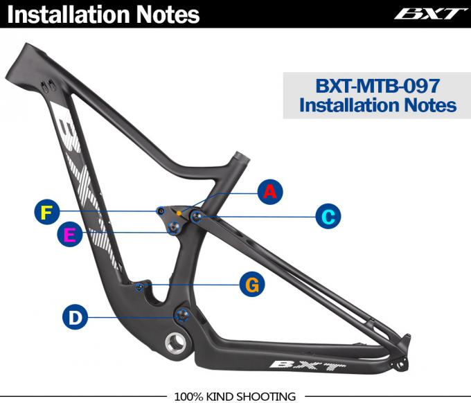 BXT Full Suspension Bike Frame Parts Shockingproof Shox Screws