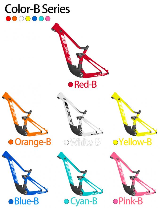 29er Carbon Full Suspension Frame Chameleon Color OEM XC Mountain Bike ...